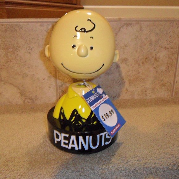 Peanuts | Toys | Peanuts Charlie Brown Bobblehead Bank New | Poshmark